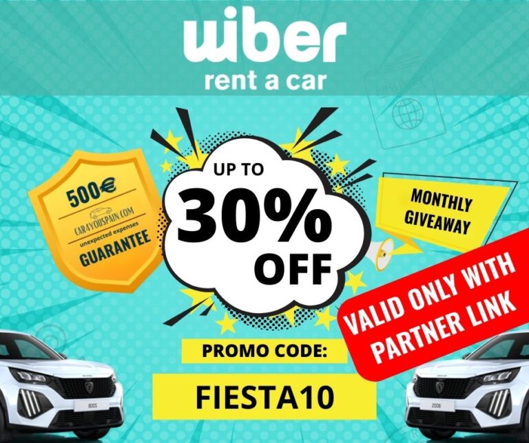 Wiber Car Discount Code + €500 Guarantee with Car4YouSpain
